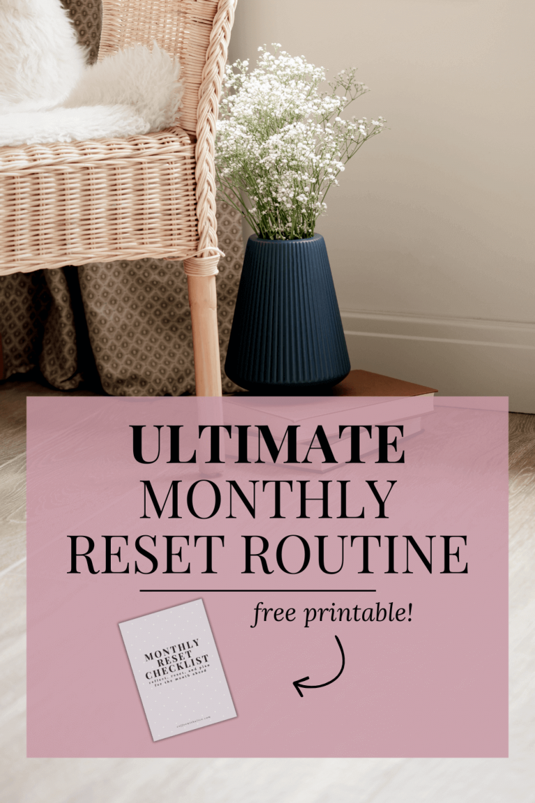 Monthly Reset Routine (With Free Worksheets) - coffee with alice
